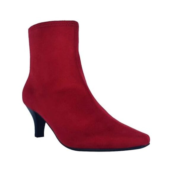 Impo | Shoes | Impo Womens Red Stretch Naja Pointed Toe Kitten Heel ...